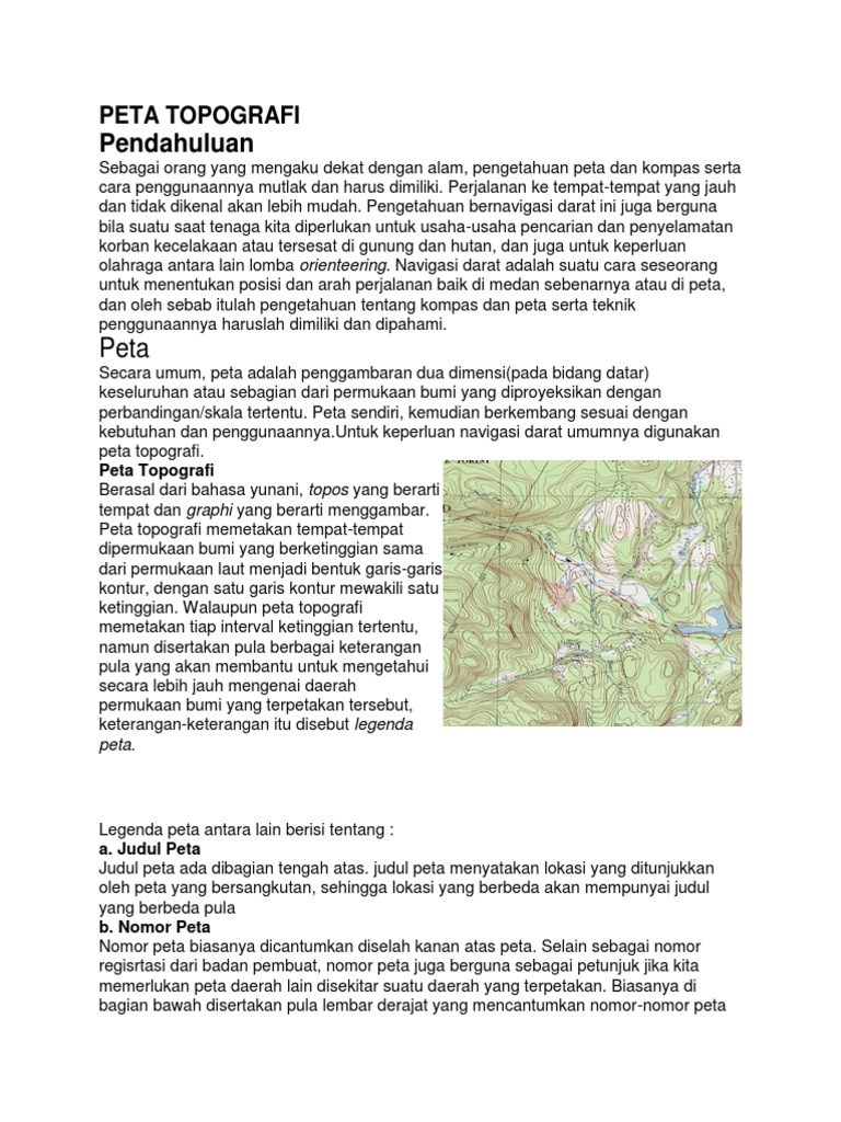 Peta Topografi | PDF