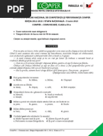 Comper Teste Clasa 1 PDF | PDF