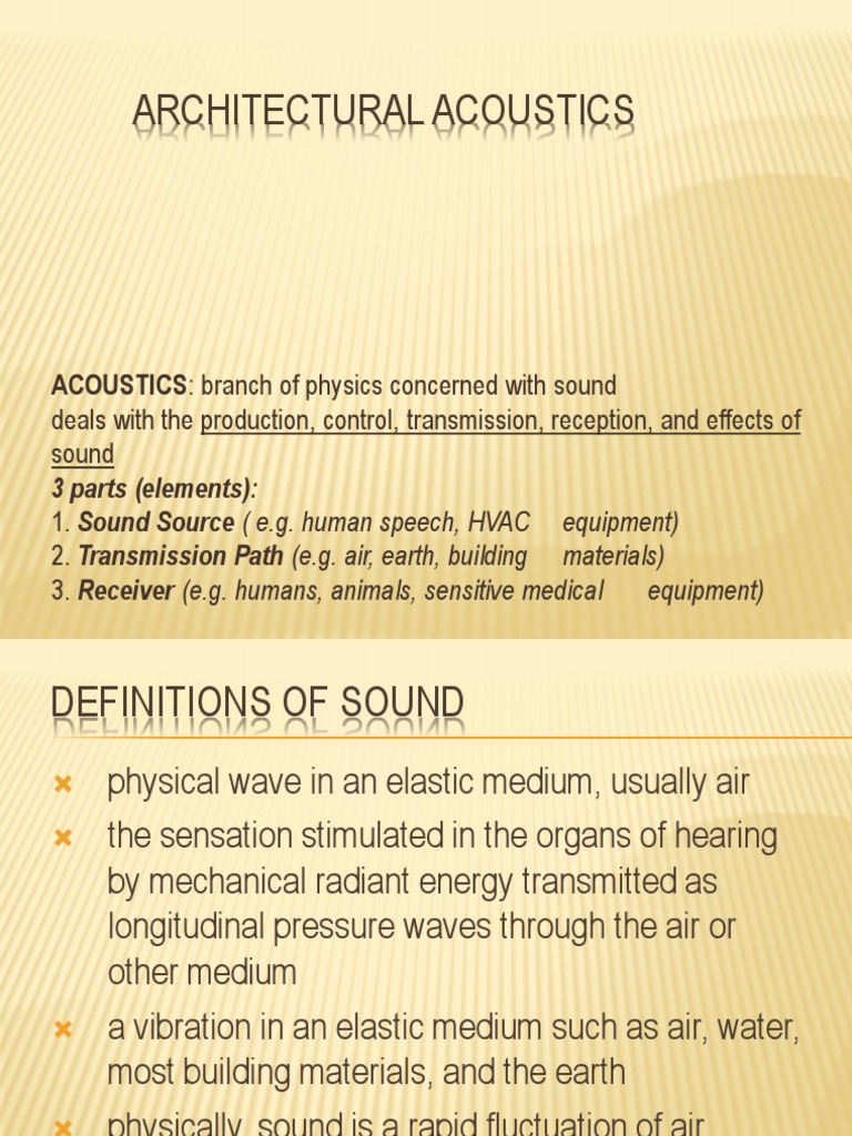 ACOUSTICS.ppt | Acoustics | Sound