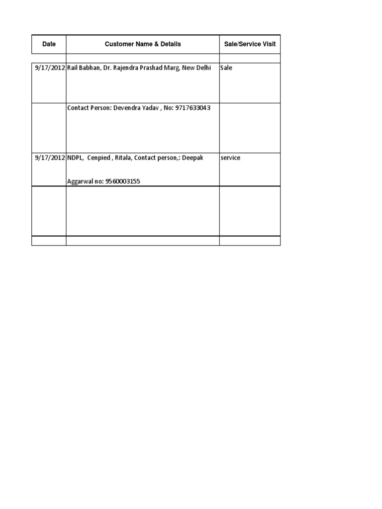 Daily Visit Report - Xlsss | PDF | Business