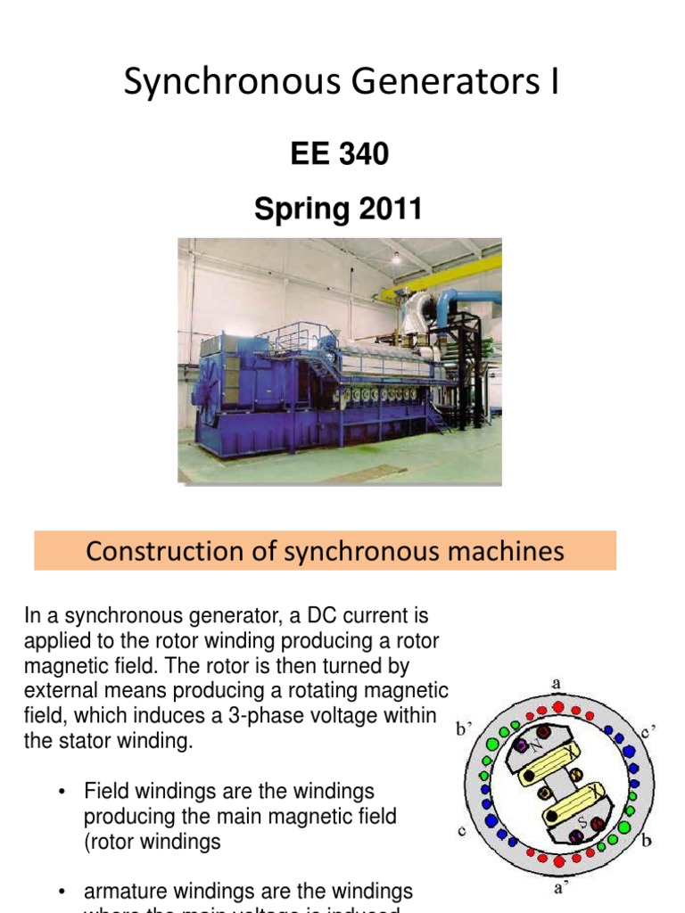 Synchronous Generator I.pdf | Electromagnetism | Components