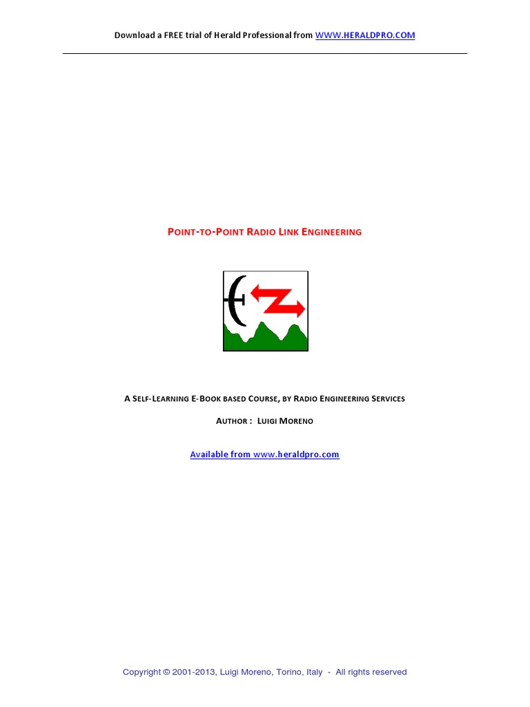 Point To Point Radio Link Engineering PDF | PDF | Art