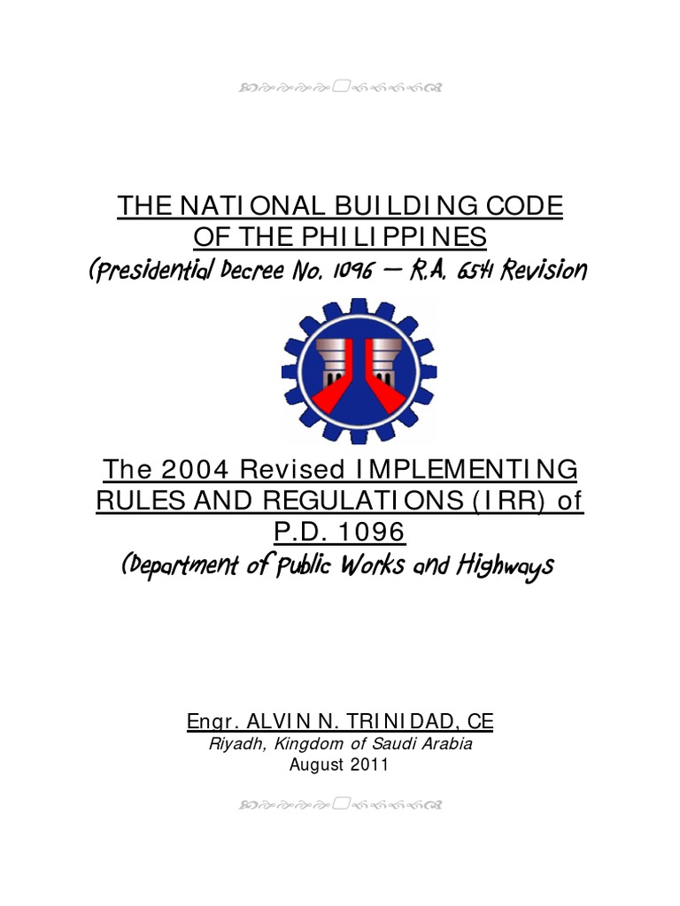 Revised National Building Code IRR 2004 | PDF