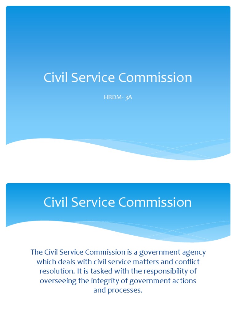 Civil Service Commission Functions Overview | PDF | Civil Service ...