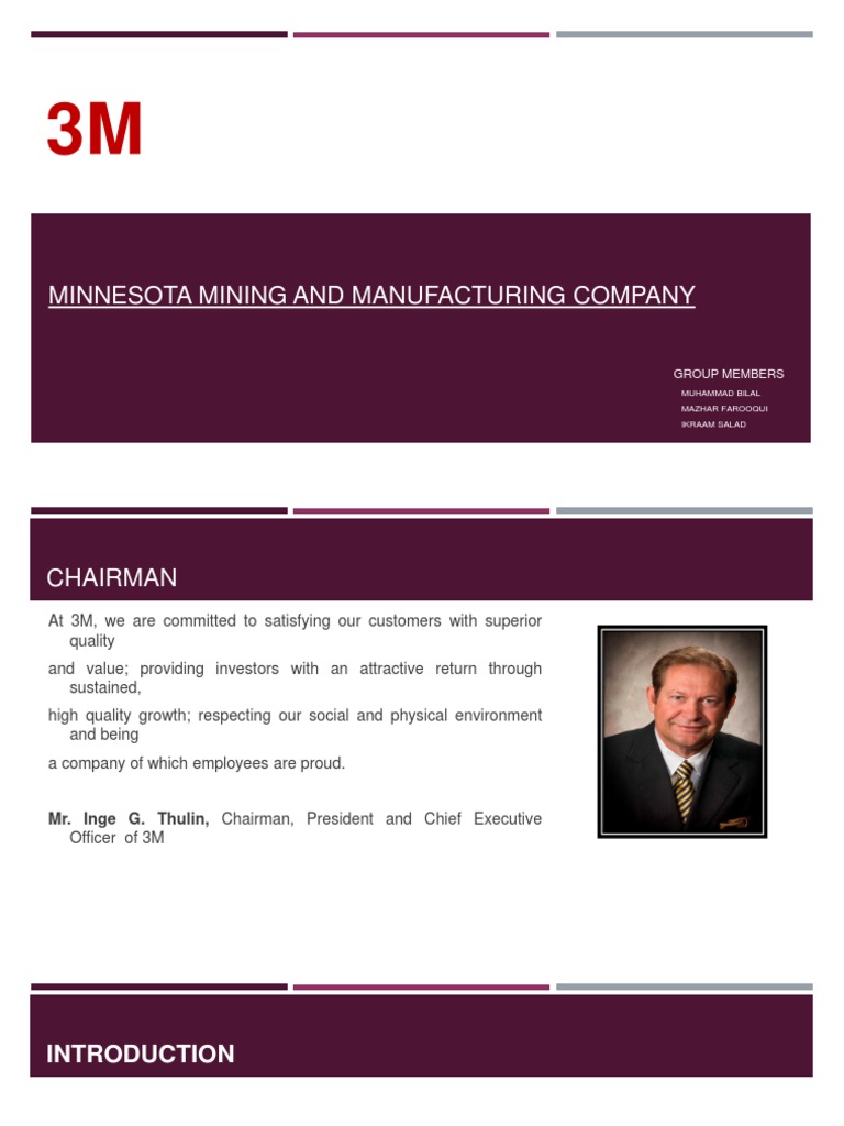 3M Presentation | PDF | Strategic Management | Business