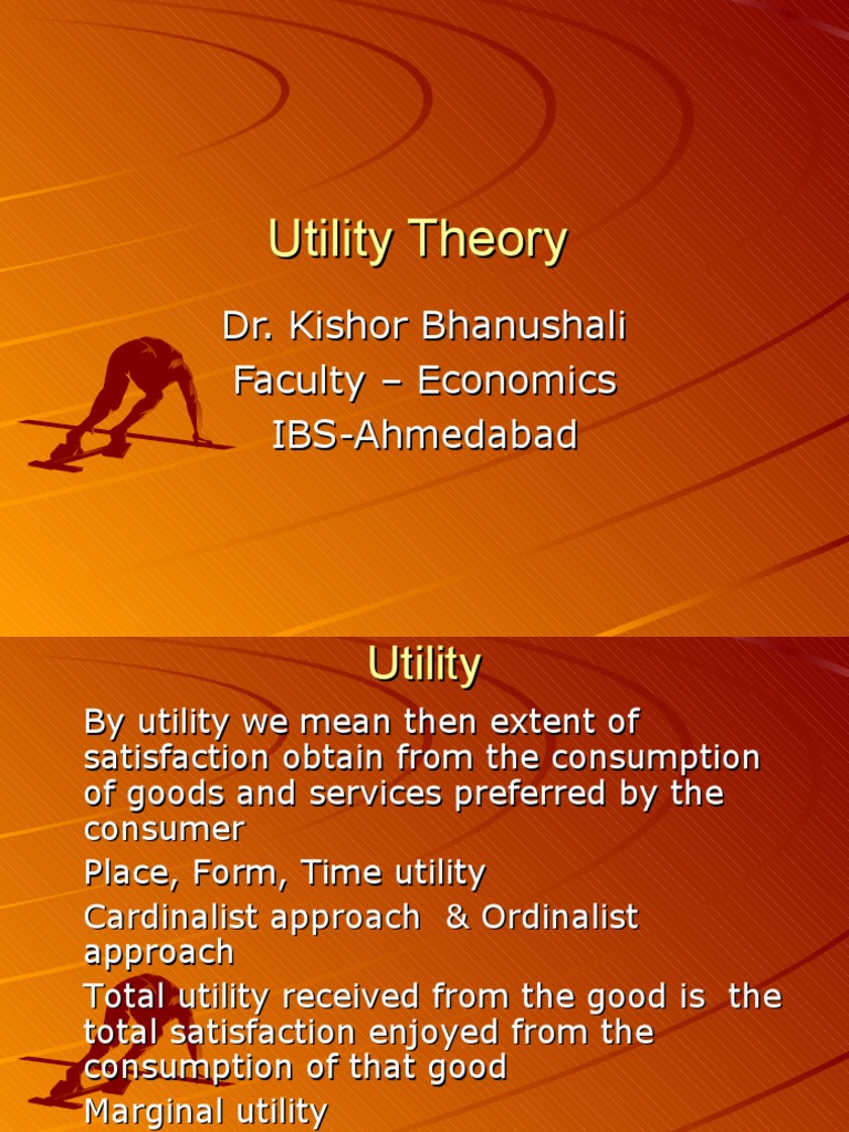 Utility Theory | PDF | Utility | Marginal Utility