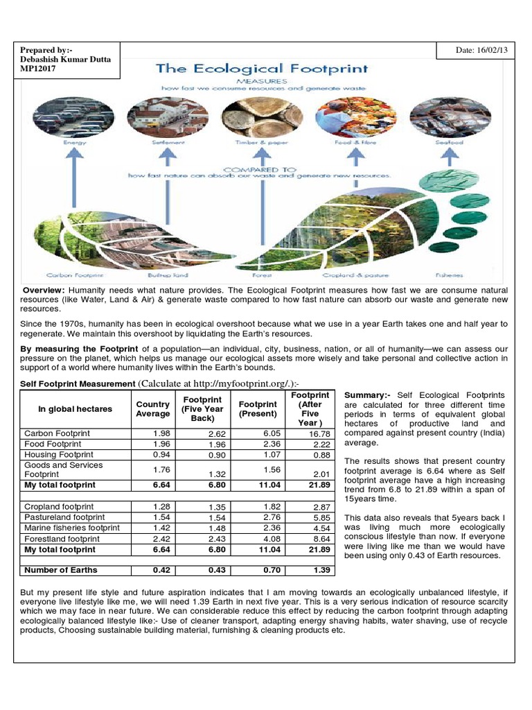 Ecological Footprint Analysis and Trends | PDF | Resource | Ecology