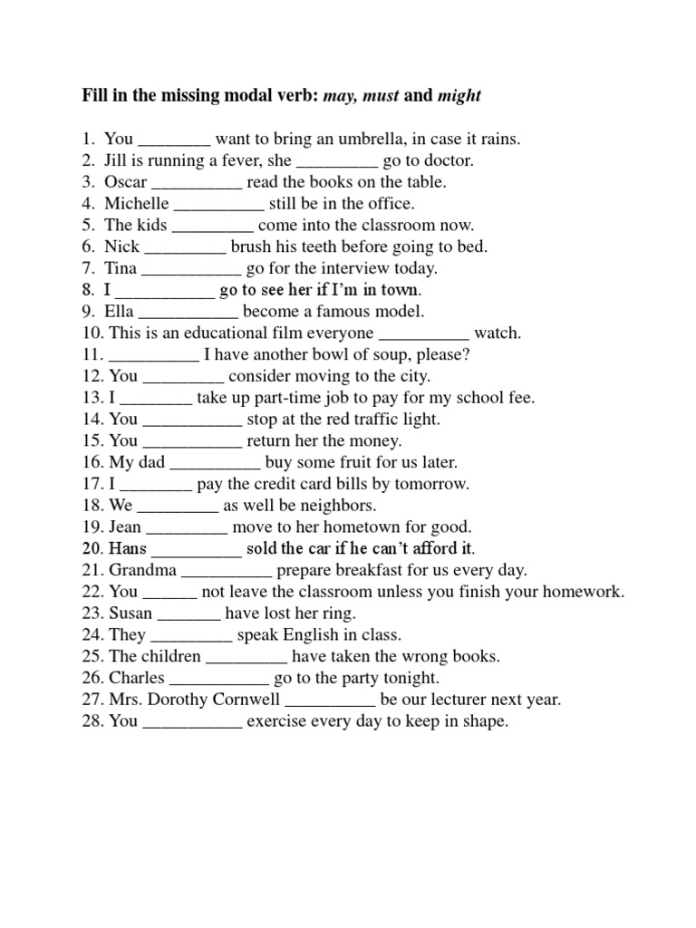 Modal May Must Might | PDF | Leisure | Business