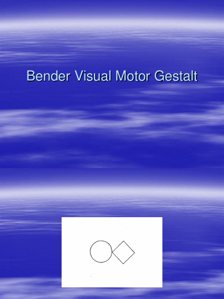 Bender Visual Motor Gestalt | PDF | Impulsivity | Anxiety