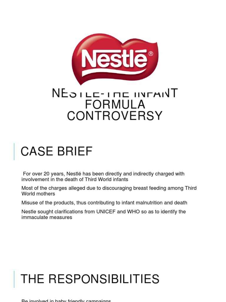 Nestlé Infant Formula Controversy Analysis | PDF