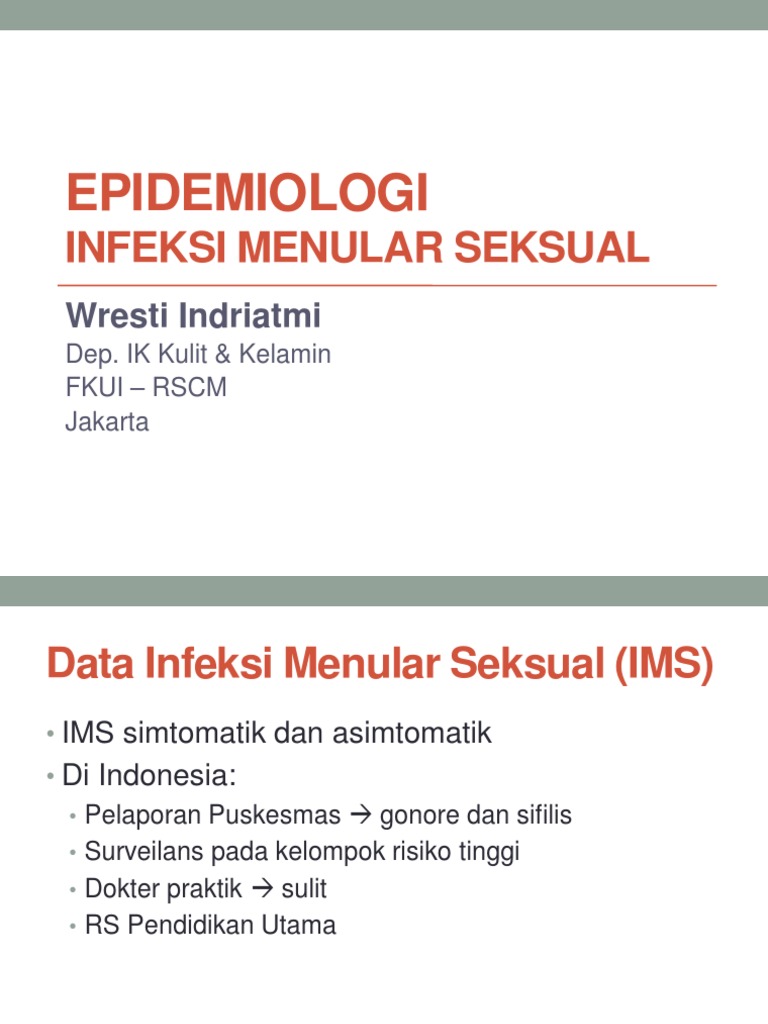 Epidemiologi Infeksi Menular Seksual PDF | PDF | Kesehatan Holistik ...