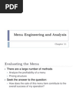 Menu Engineering Worksheet Guide | PDF | Menu | Profit (Economics)