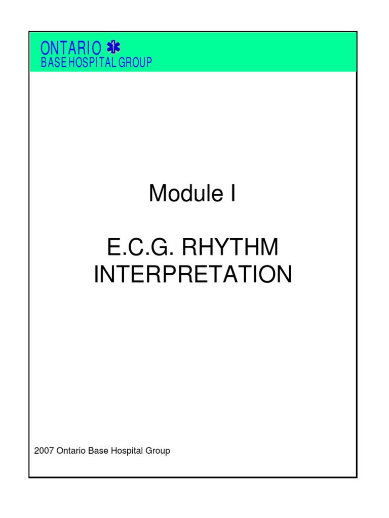 ECG Workbook | PDF | Electrocardiography | Cardiac Arrhythmia