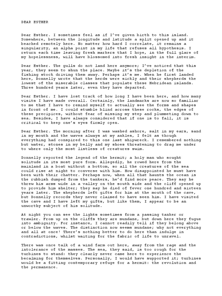 Dear Esther Script (2012) PDF | PDF | Nature