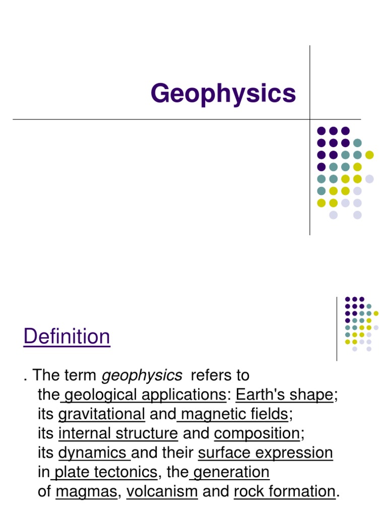 Overview of Geophysics Methods | PDF | Technology & Engineering