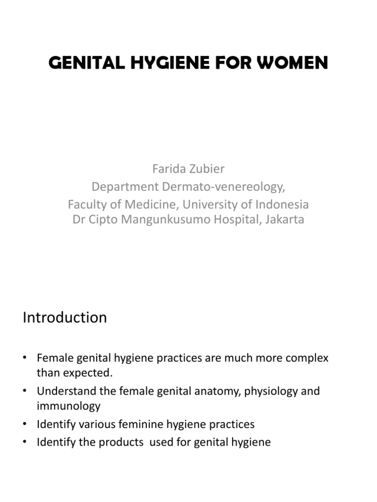 Hygiene Sanitasi Organ Genetalia Wanita | PDF | Hygiene | Gynaecology