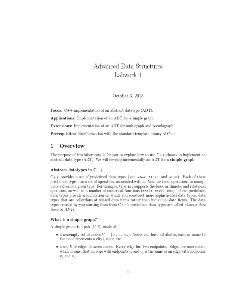 LW 01 | PDF | Array Data Structure | Vertex (Graph Theory)