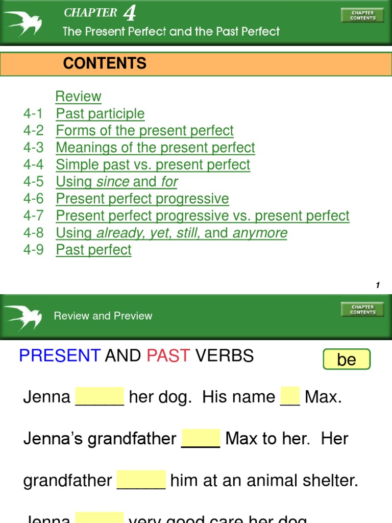 FEG Chapter 04 | PDF | Perfect (Grammar) | Grammatical Tense