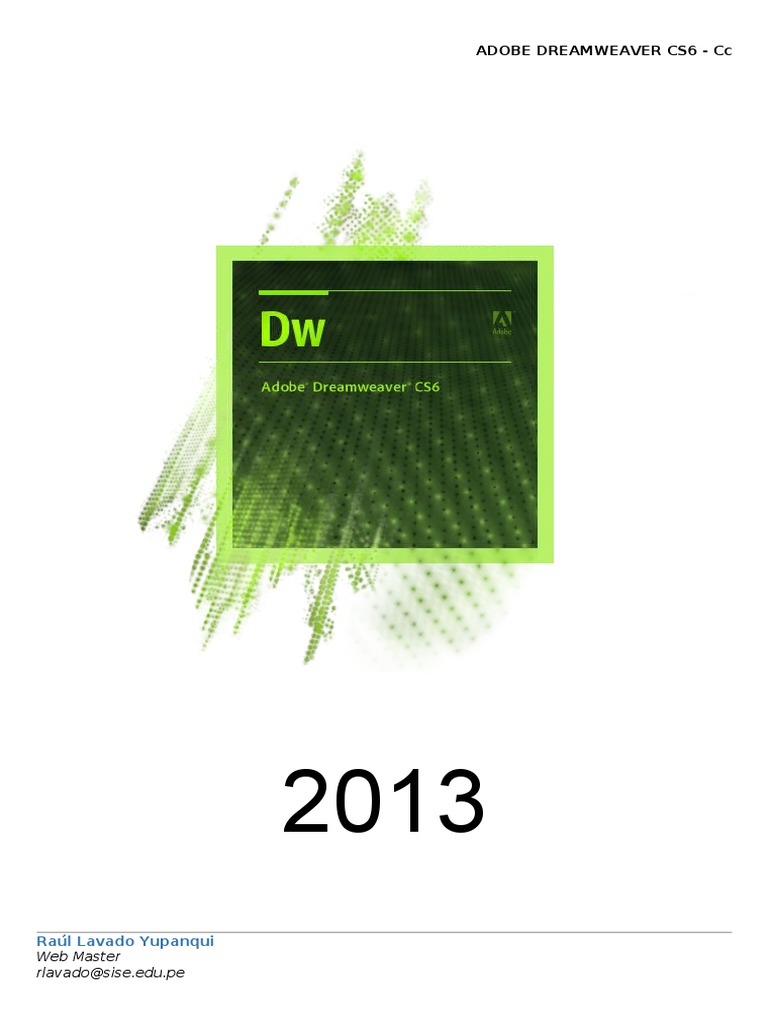 Tutorial de Dreamweaver CS6 Básico | PDF | Adobe Dreamweaver | HTML