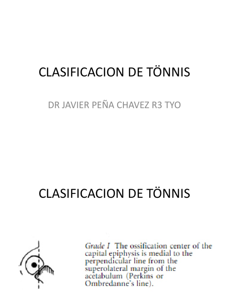 Tönnis Classification Guide | PDF | Science & Mathematics