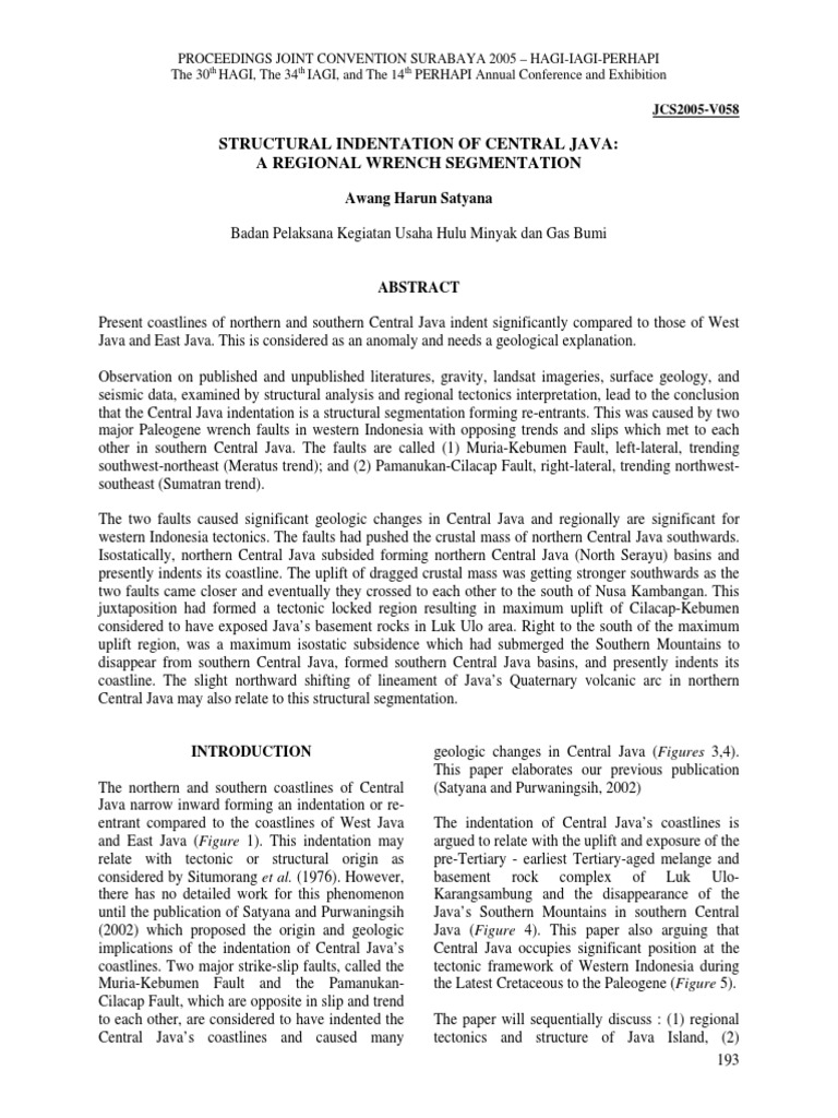 Indentation Java - Pdfindentation Java | PDF | Fault (Geology) | Tectonics
