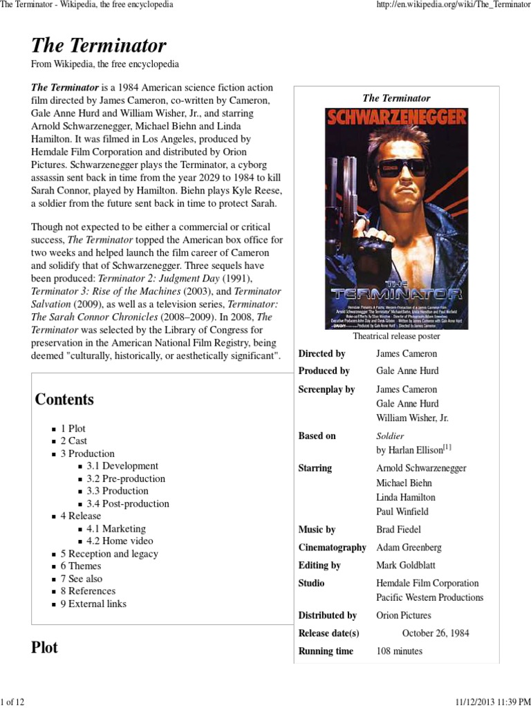 The Terminator PDF | PDF