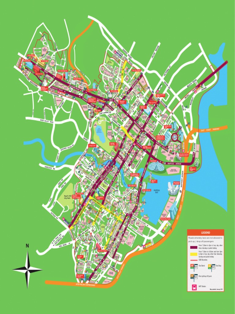 CBD Map PDF | PDF | Road Transport | Transport