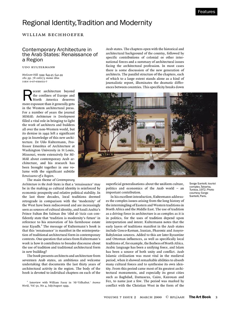 Regional Identity, Tradition and Modernity | PDF | Traditions | Arab World