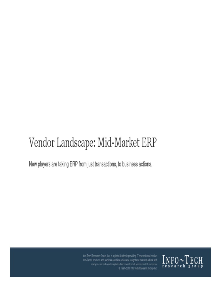 ERP Landscape Report PDF | PDF | Enterprise Resource Planning ...
