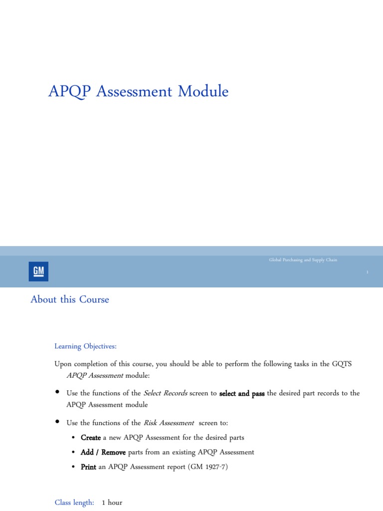 APQP Tab - APQP Assessment | PDF | Supply Chain | Risk