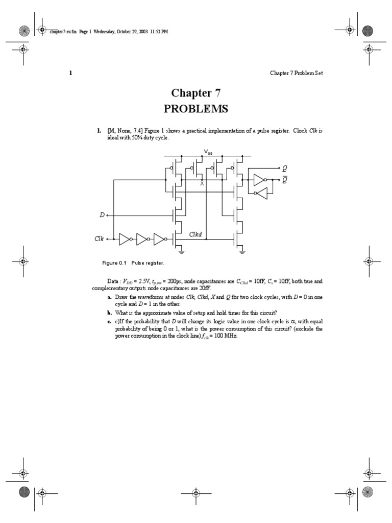 Chapter7 Ex PDF | PDF | Digital Electronics | Electrical Engineering