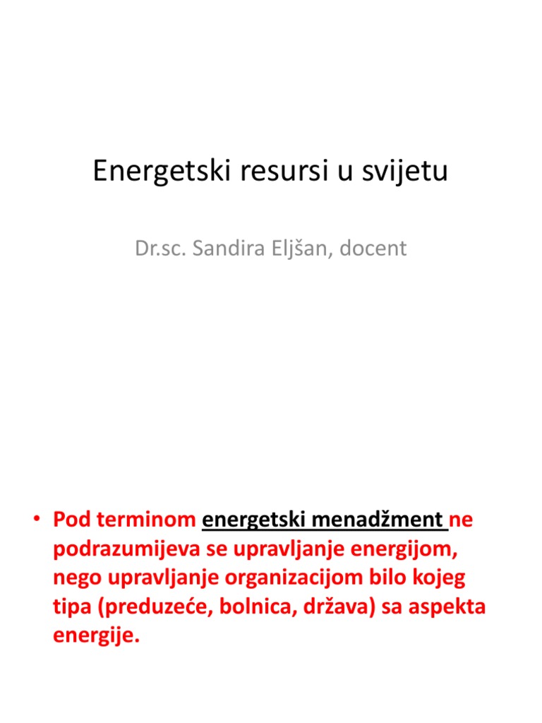 Prez 4 Resursi Svijet | PDF