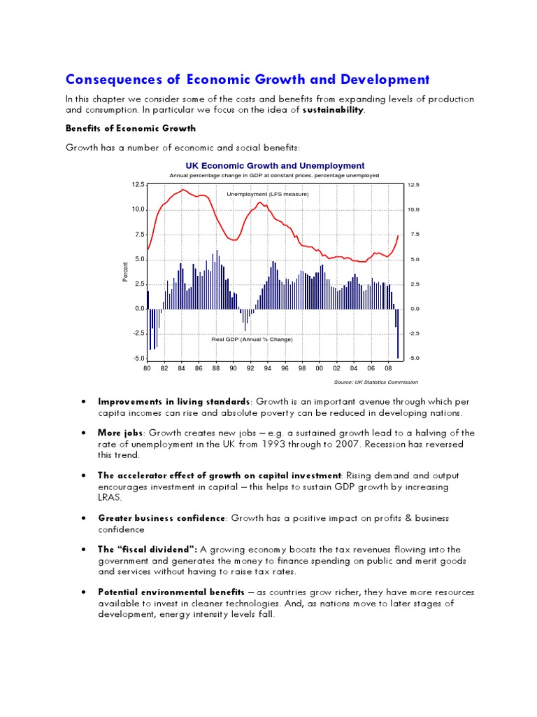 33 Consequences of Economic Growth and Development | PDF | Economic ...