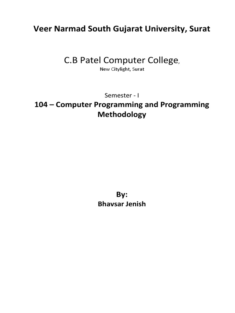 CPPM - 104 PDF | PDF | Computer Program | Programming CPPM - 104 PDF | PDF | Computer Program | Programming