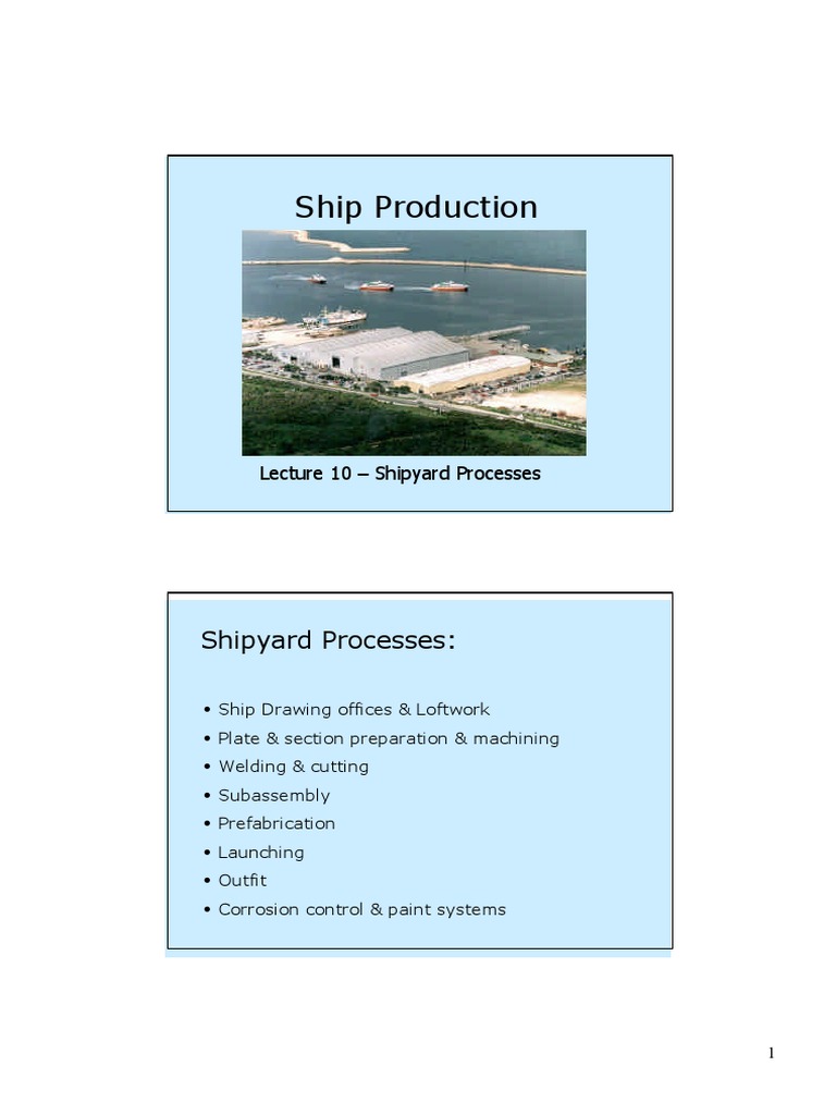Ship Production and Construction Processes | PDF