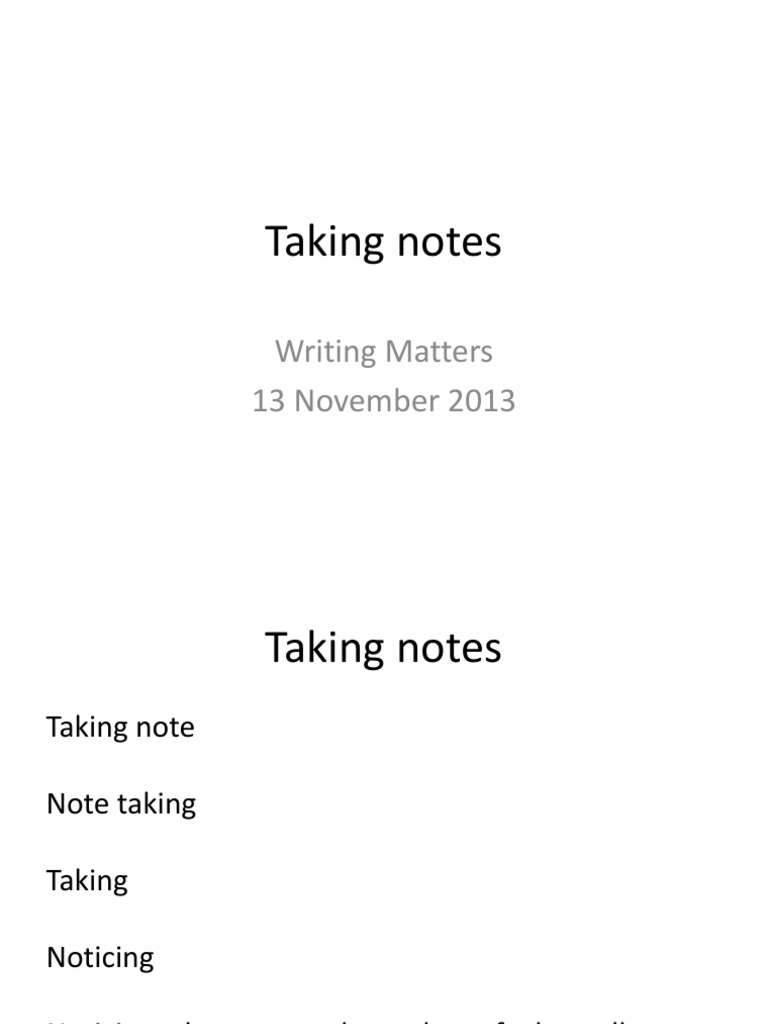Effective Note-Taking Strategies | PDF
