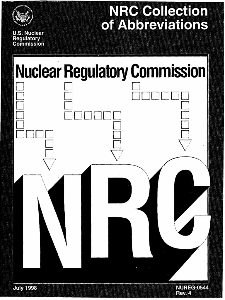 Abbreviations and Acronyms NUREG-0544 | PDF | Nuclear Regulatory ...