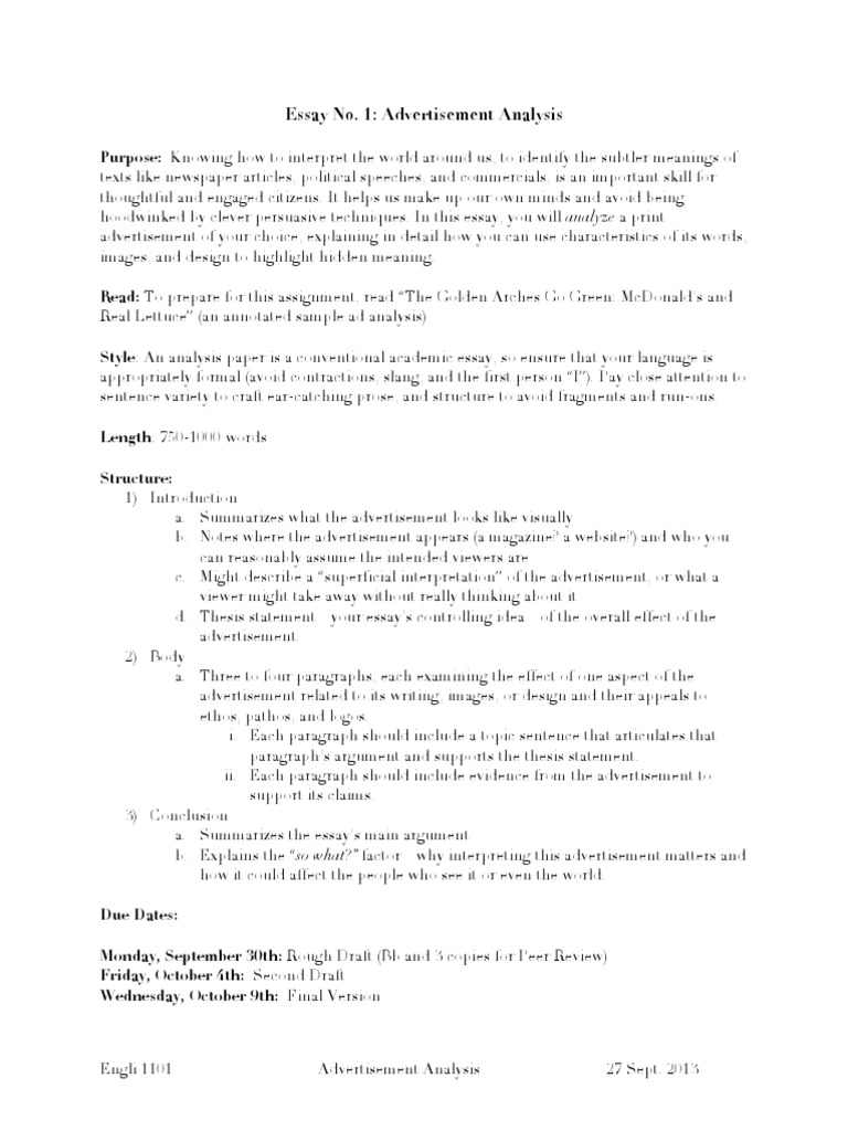 Essay 1 Adanalysis | PDF | Art