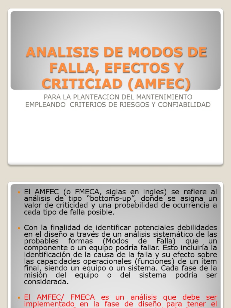 Analisis de Modos de Falla, Efectos y | PDF | Estadísticas | Probabilidad