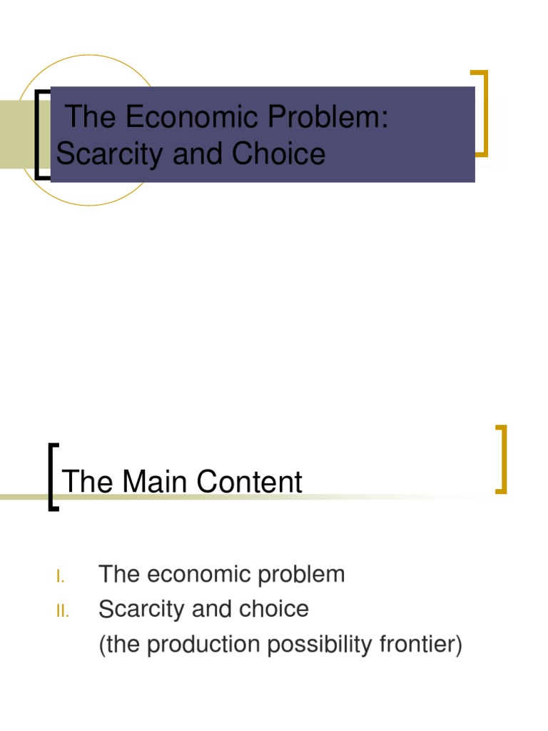 Economic Problem - Scarcity and Choice (Handwritten Notes of Scarcity ...