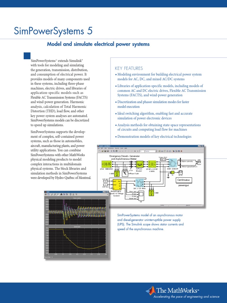 2 Simpowersystems Final Pdf Electric Power System Electrical Impedance 