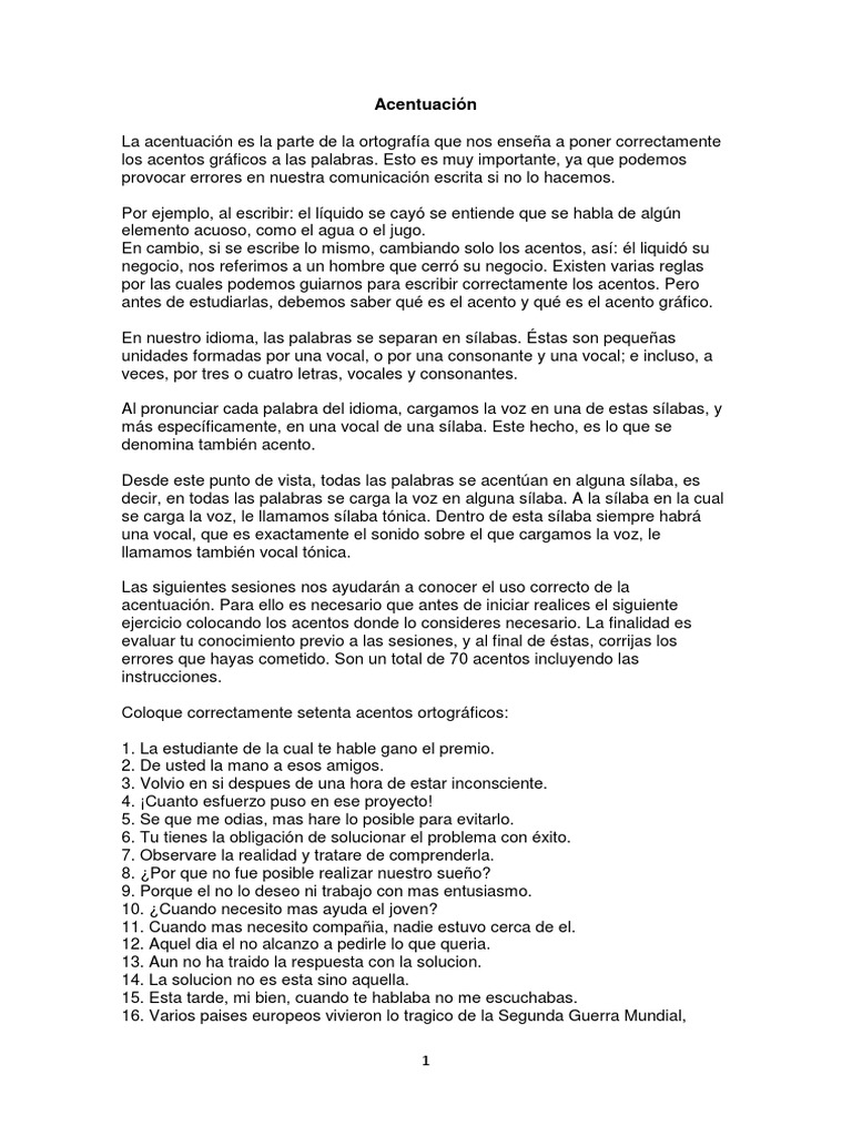 Guía de Acentuación y División Silábica | PDF | Comillas | Soporte