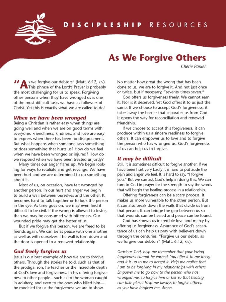 forgive.pdf | Forgiveness | Theology