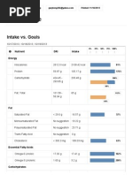 Nutritioncalc Plus Report | PDF | Dietary Fiber | Diet & Nutrition
