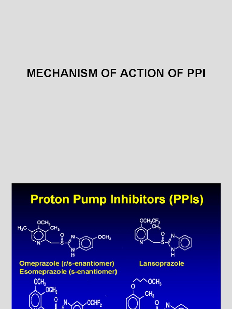 Mech of Action of Ppi PDF | PDF