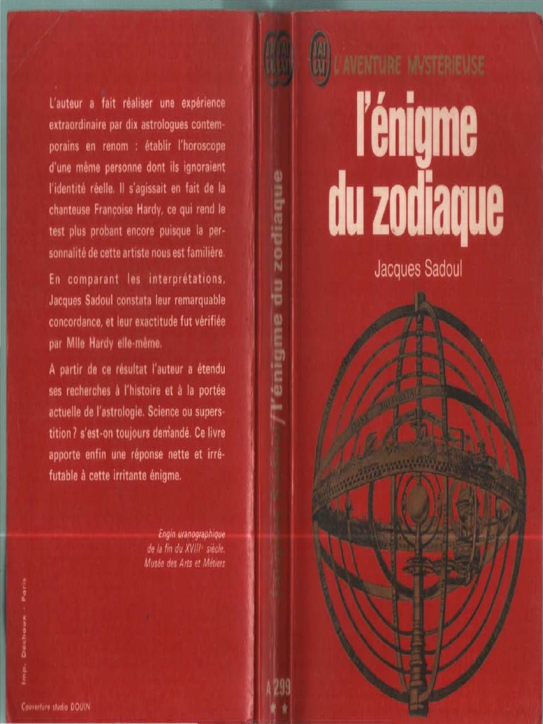 L'Enigme Du Zodiaque-Jacques Sadoul | PDF | Astrologie | Mythe du Déluge