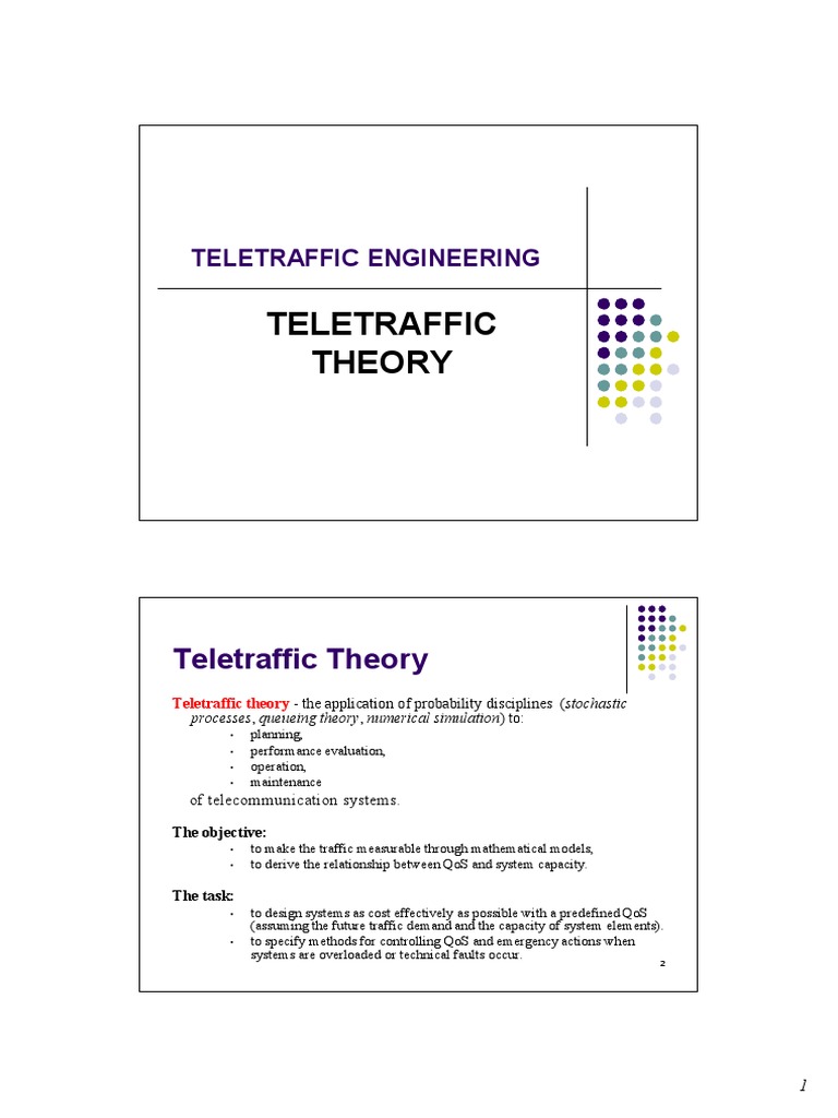 3B. Teletraffic Theory | PDF | Quality Of Service | Workweek And Weekend