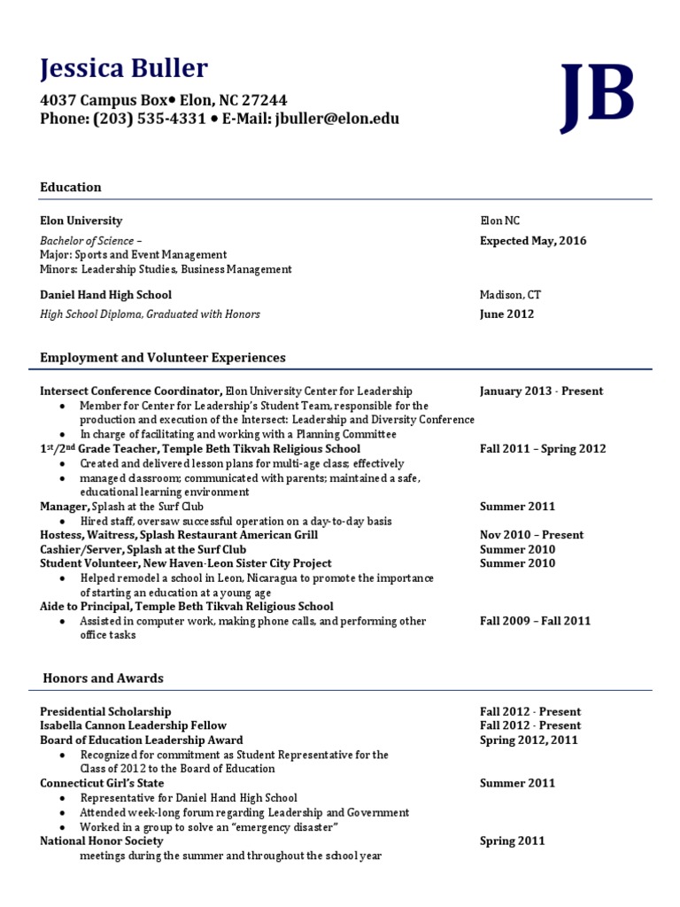 Jessica Buller: Leadership Profile | PDF