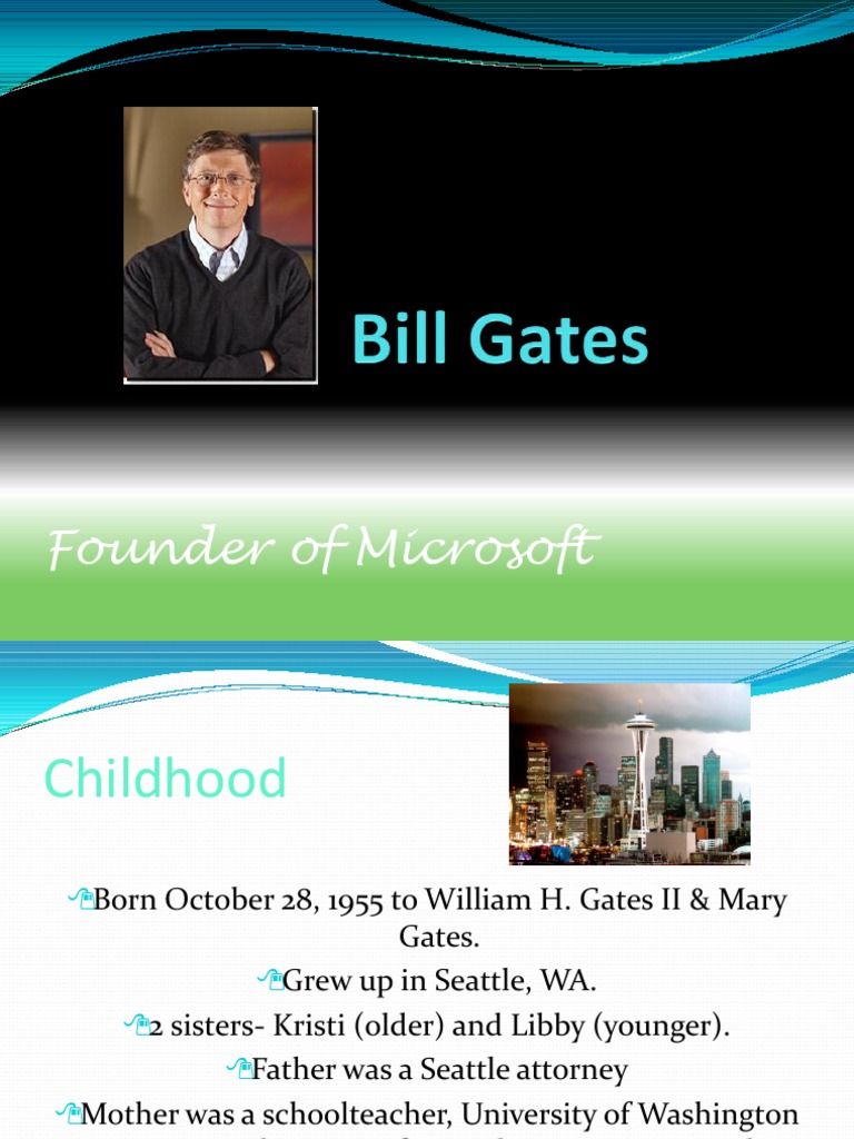 Bill Gates: Microsoft Founder Biography | PDF