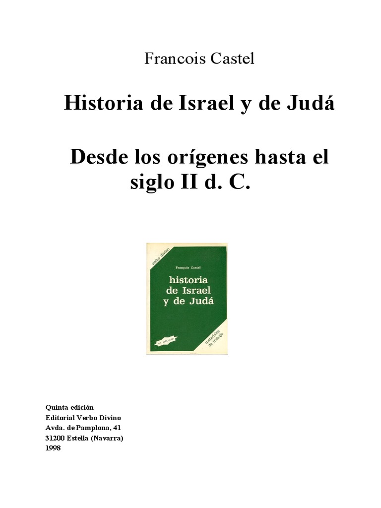 Castel Francois - Historia de Israel Y de Juda | Descargar gratis PDF | Judios | Israel